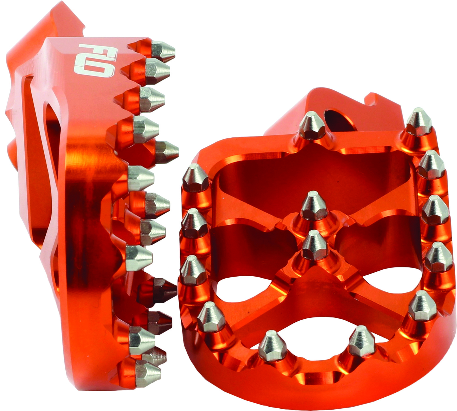 FLO MOTORSPORTS 2007-2015 50 SX KTM PRO SERIES FOOT PEGS ORANGE KTM/HUS ...