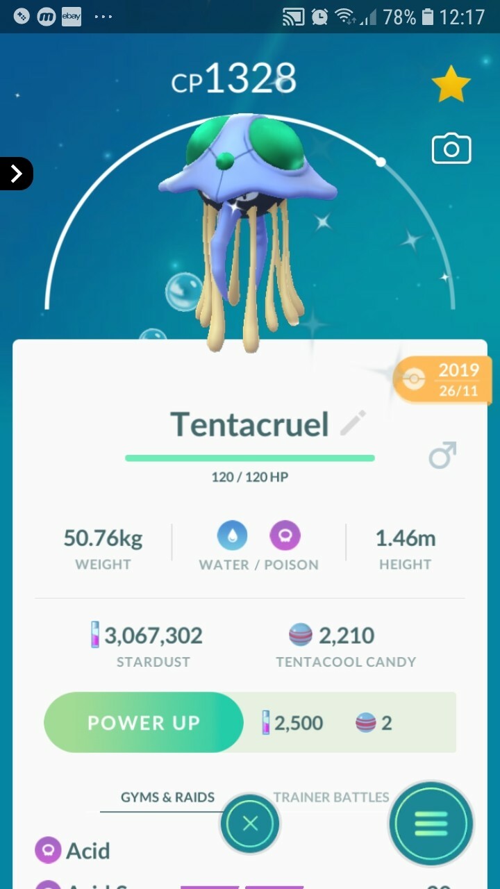 Tentacool Evolution