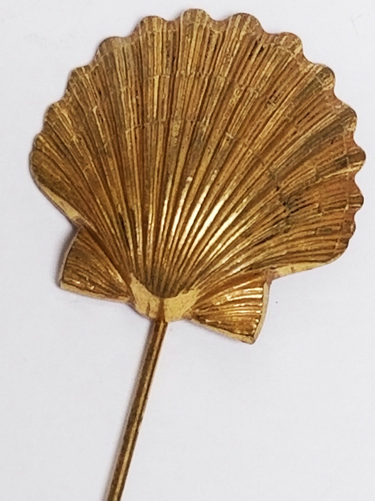 Vintage Miriam Haskell Gold Tone Seashell SHELL Stick Pin | eBay