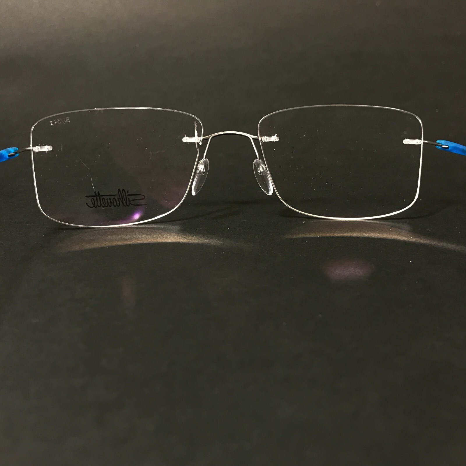 Silhouette Eyeglasses Frames 5500 BJ 6660 Gray Blue Dynamic Colorwave ...