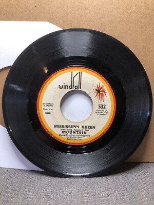 Mountain 45 RPM - Mississippi Queen / The Laird - Windfall 1970 (Tested ...