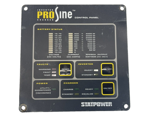 Xantrex ProSine Inverter/Charger Control Panel Statpower RV Camper Van ...