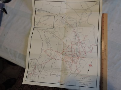 1949 Red Arrow Lines Philadelphia Transit Trolley Street Car Brochure ...