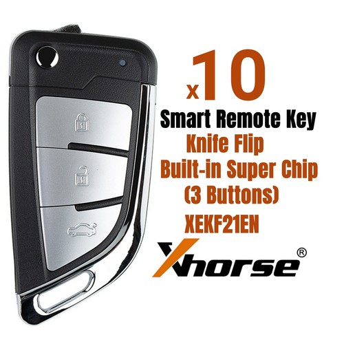 10x Xhorse Universal Super Remote Key for Ford Knife Flip 3 Buttons ...