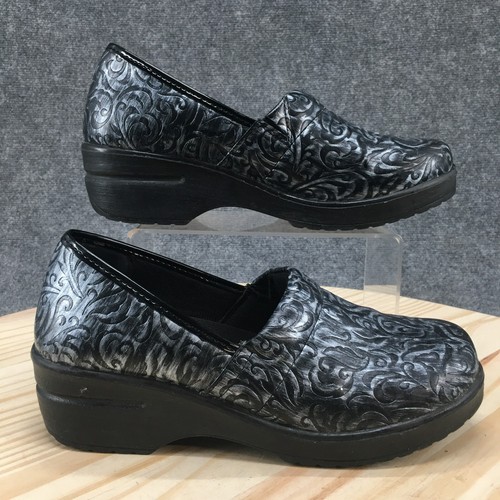 Easy Works Easy Street Shoes Womens 9W Laurie Slip Resistant Black Faux ...