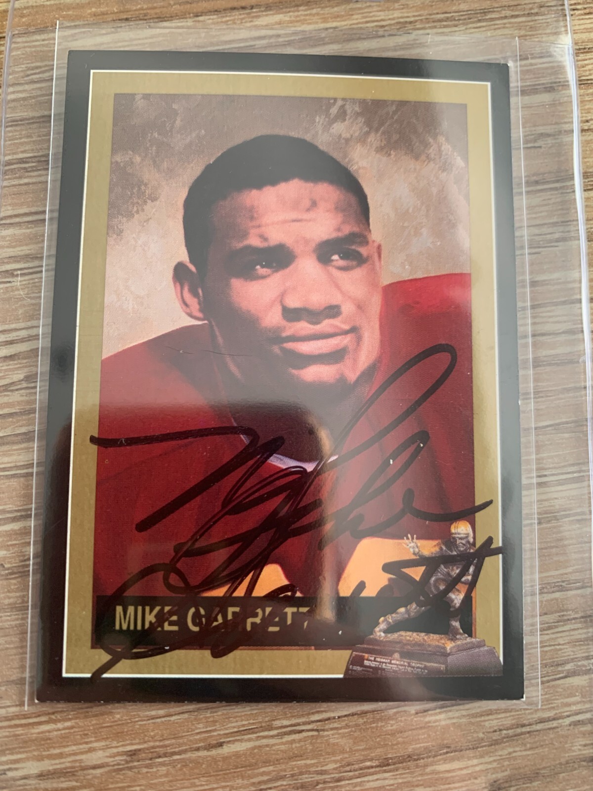 MIKE GARRETT SIGNED HEISMAN CARD RARE 1953 DAC CARD USC TROJANS ...
