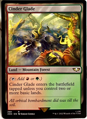 MTG Cinder Glade 269 Commander 40K Rare Magic The Gathering Card | eBay