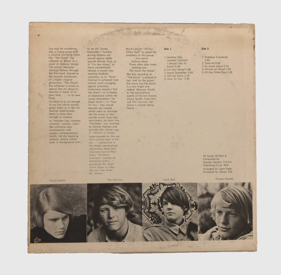 The David Another Day Lifetime 1967 Alan Maynard Psychedelic Rare COVER ...
