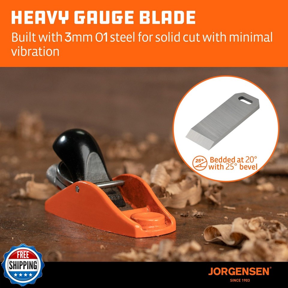 JORGENSEN 3.5" Mini Wood Planer - Mini Hand Planer for Woodworkin | eBay