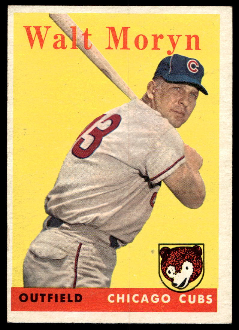Walt Moryn 1958 Topps 122 Chicago Cubs Baseball Card | eBay