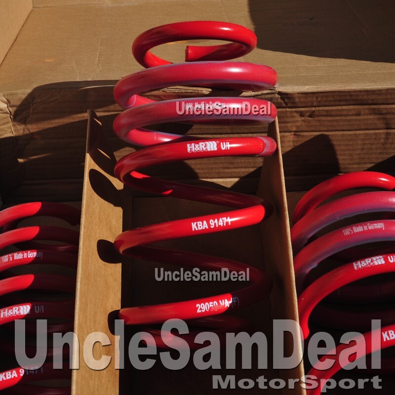 H&R LOWERING SPORT SPRINGS FOR AUDI A5 S5 COUPE A5 CABRIO 1.3"F 1.25"R ...