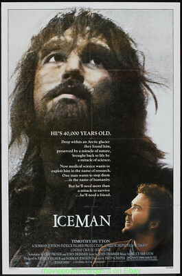 ICEMAN MOVIE POSTER Original Near Mint 1984 Folded 27x41 TIMOTHY HUTTON ...
