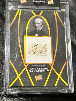 Vanderbilt - America's RICHEST Person - “Rich” Handwritten Relic Card ...