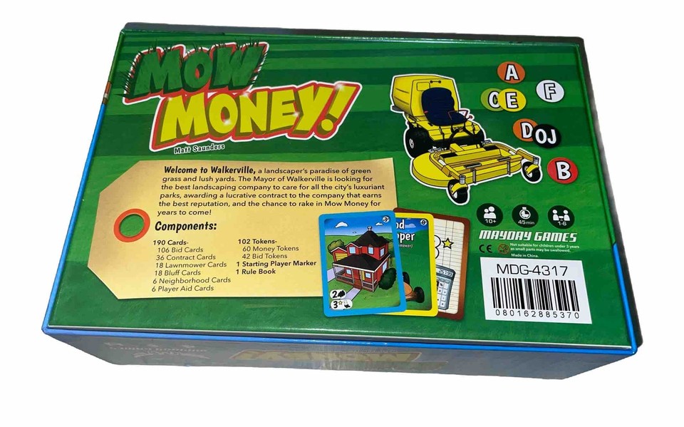 MOW MONEY Mayday Games Matt Saunders 1-6 Players For Ages 10+ | eBay