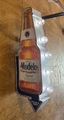 MODELO Vintage LED Double-Sided Marquee Sign NEW IN BOX | eBay
