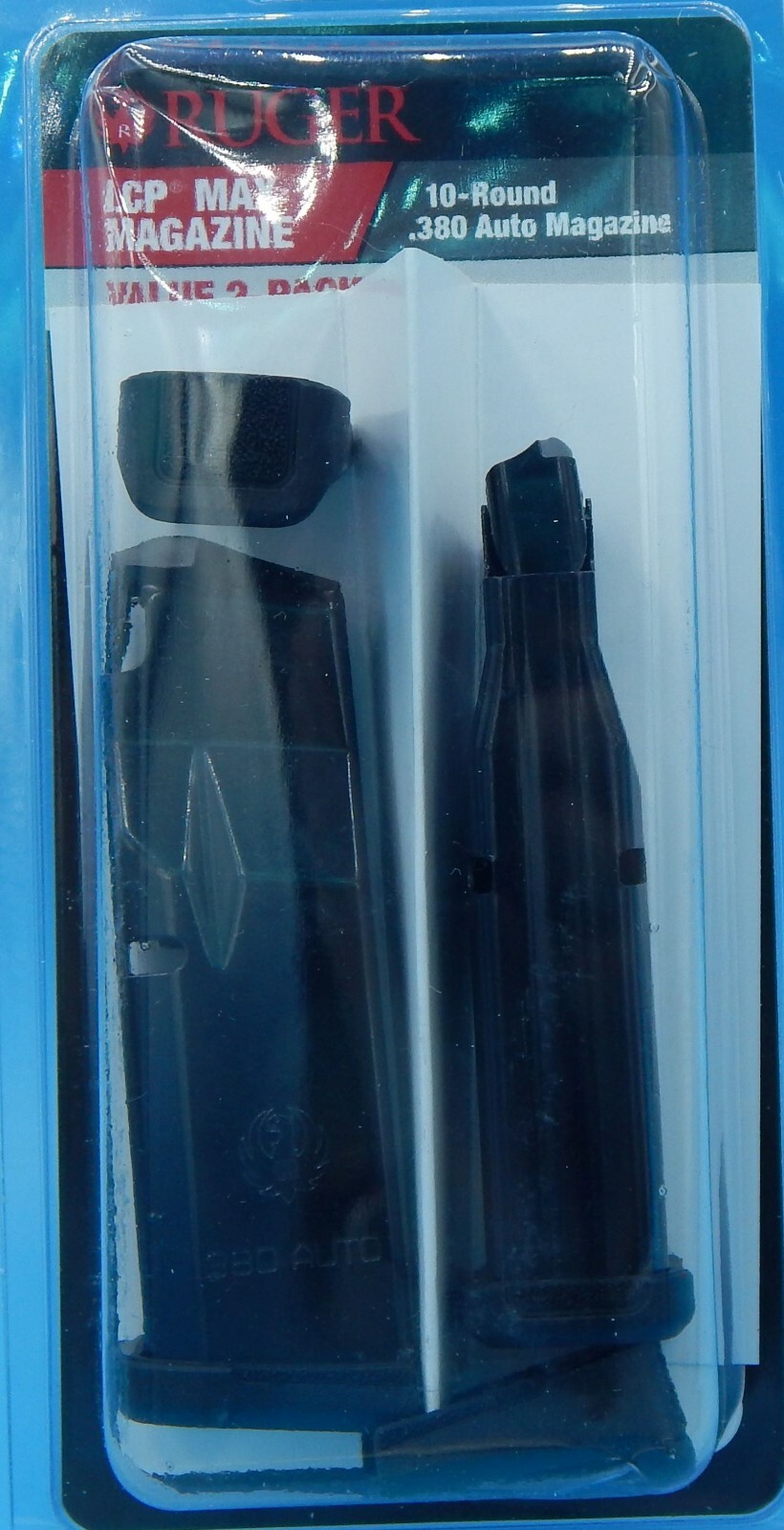 Ruger LCP MAX Magazine Value 2-Pack 10-Round 380 ACP NEW 90735 FITS LCP ...