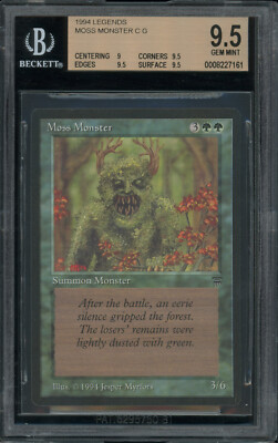 MTG Legends Moss Monster BGS Graded 9.5 Magic the Gathering | eBay