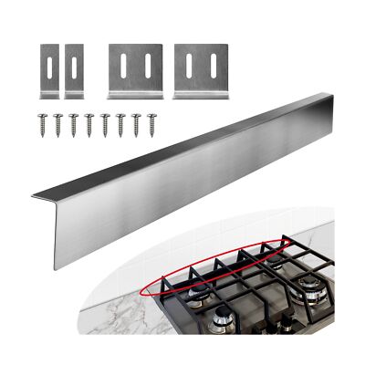 30" - 34" Stove Gap Filler, Slide-in Range Rear Filler Kit - Stainless ...