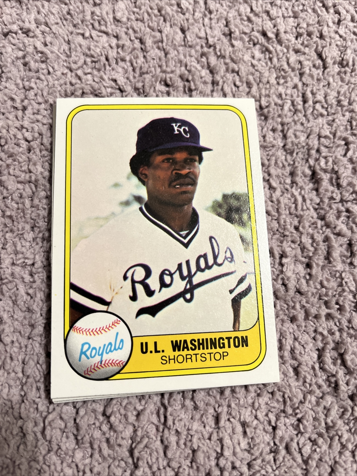 1981 Fleer #34 U. L. Washington Kansas City Royals | eBay