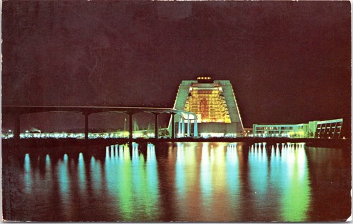 Contemporary Resort at night- Disney World, Florida - 1973 Chrome ...