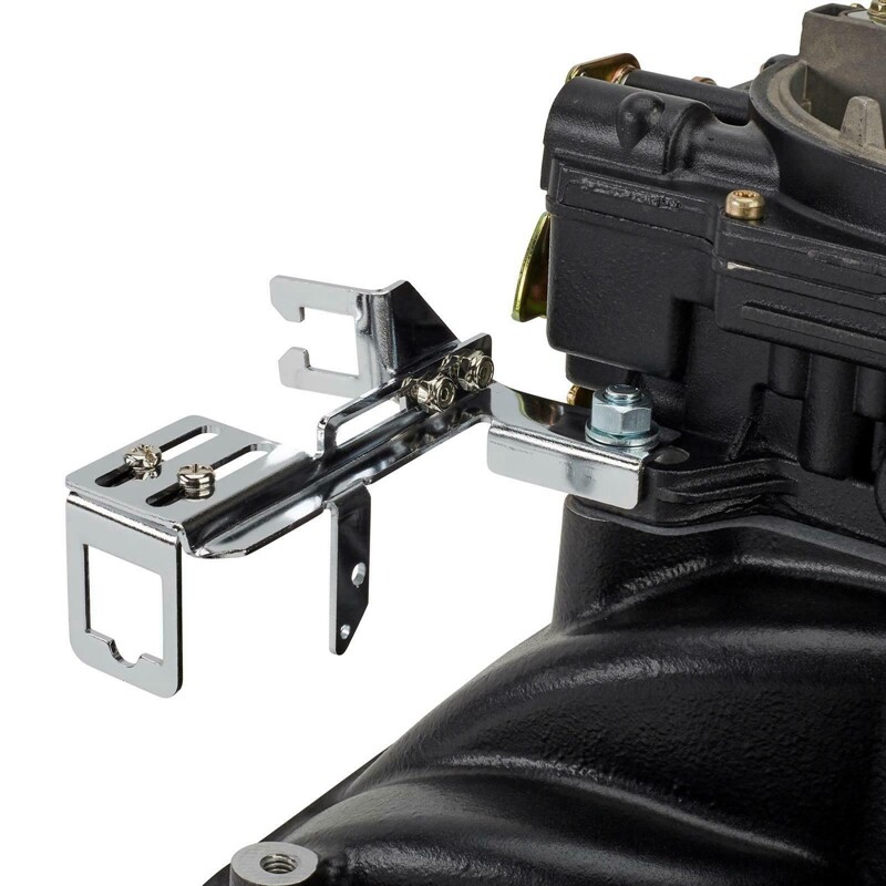 New Chrome Steel GM Throttle Cable Bracket Kickdown Fit for Chevy SBC ...