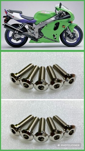 KAWASAKI ZX-7R FRONT BRAKE DISC BOLT TITANIUM KIT 10 PACK M8X30MM 1996 ...