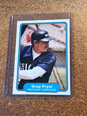 1982 Fleer Baseball # 356 Greg Pryor | eBay
