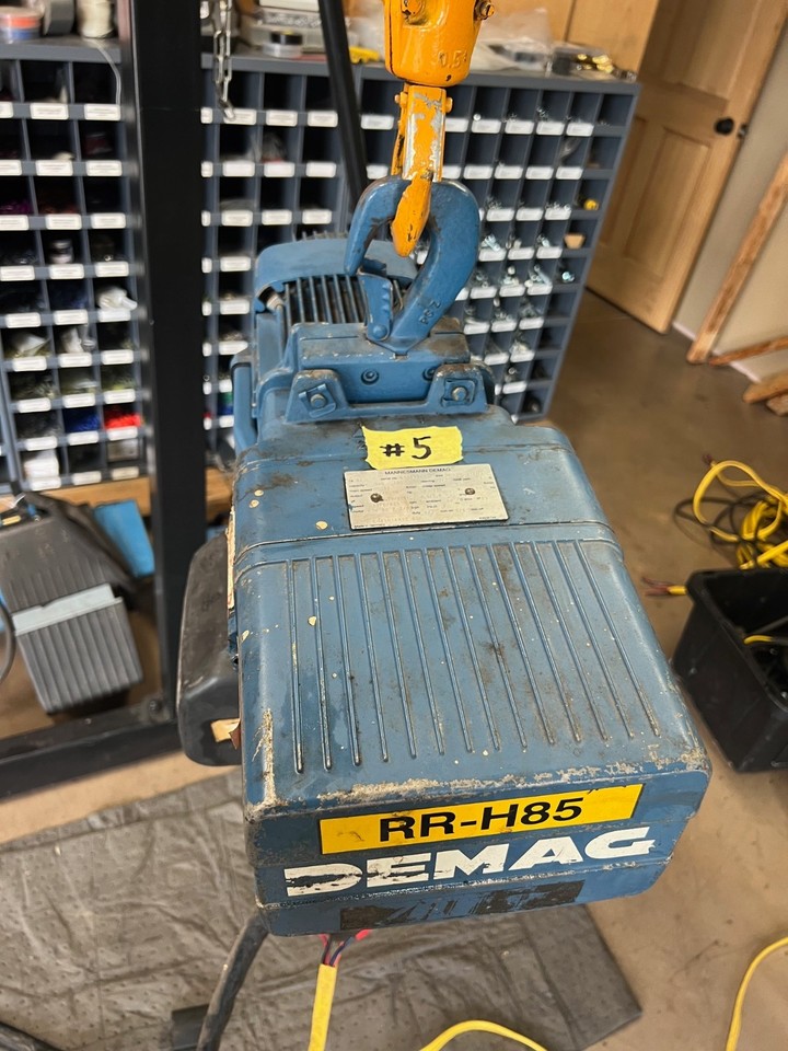 DEMAG Electric Chain Hoist,500 lb, 13 ft, Hook Mounted - No Trolley | eBay