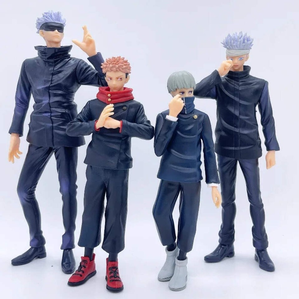 4PCS Jujutsu Kaisen Figures Set Gojo Satoru Itadori Yuji Model Toys | eBay