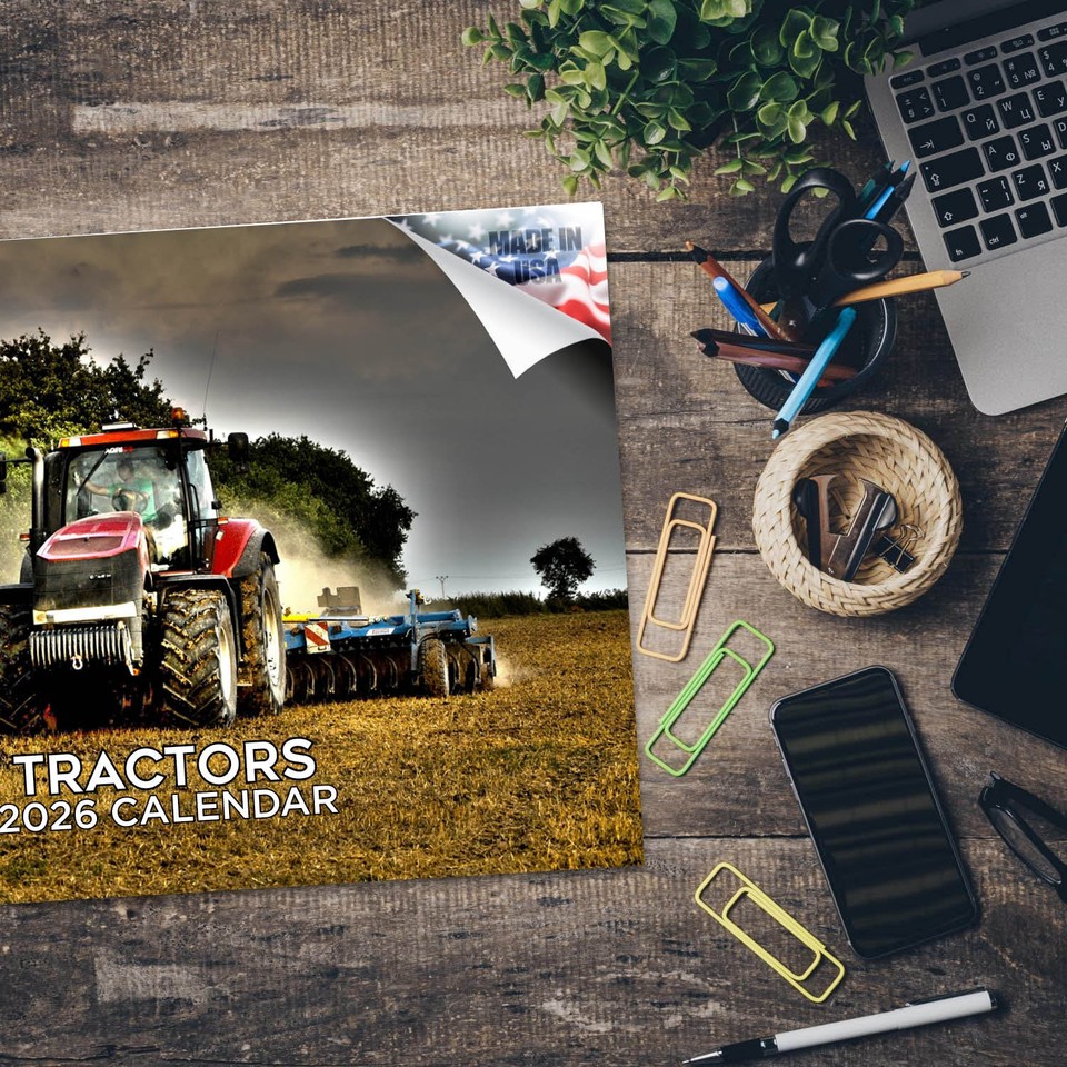 Tractors Calendar 2026 12x18 Made in USA | eBay