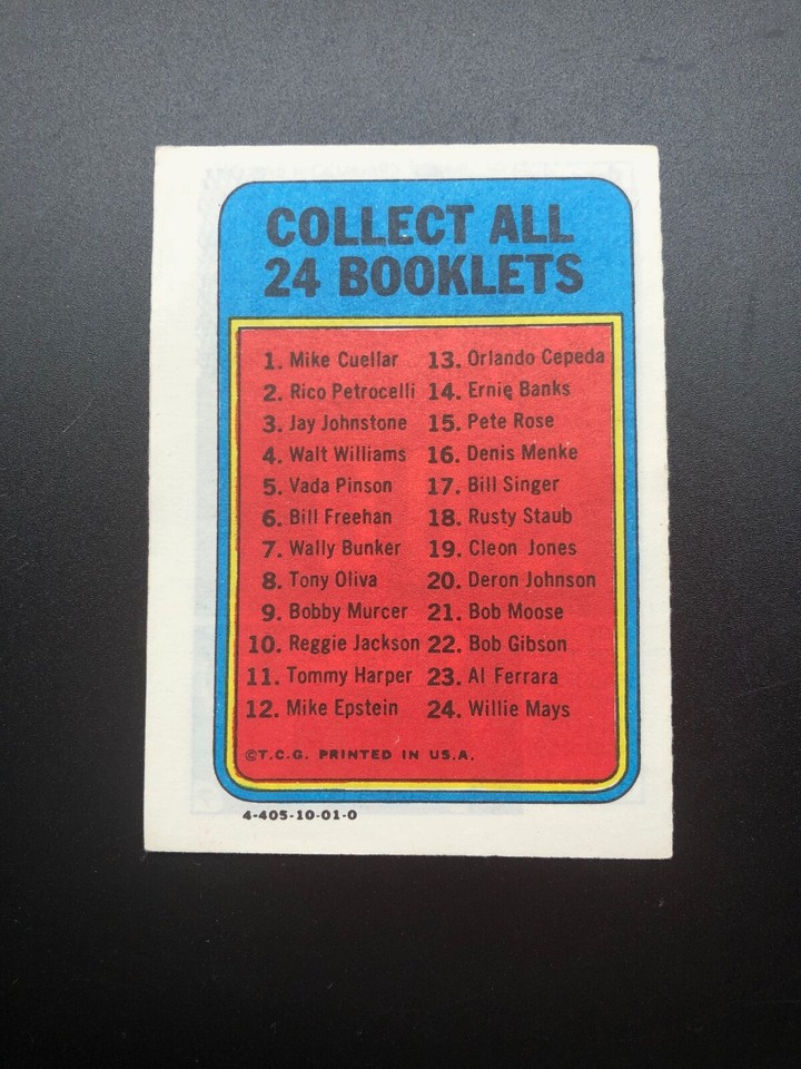 1970 Topps Baseball Story Booklet No. 15 Pete Rose Vintage Original | eBay