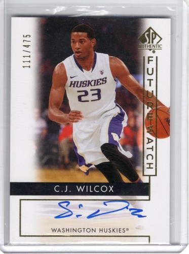 2014-15 SPA Basketball C.J. Wilcox Autograph Washington Huskies 111/475 ...