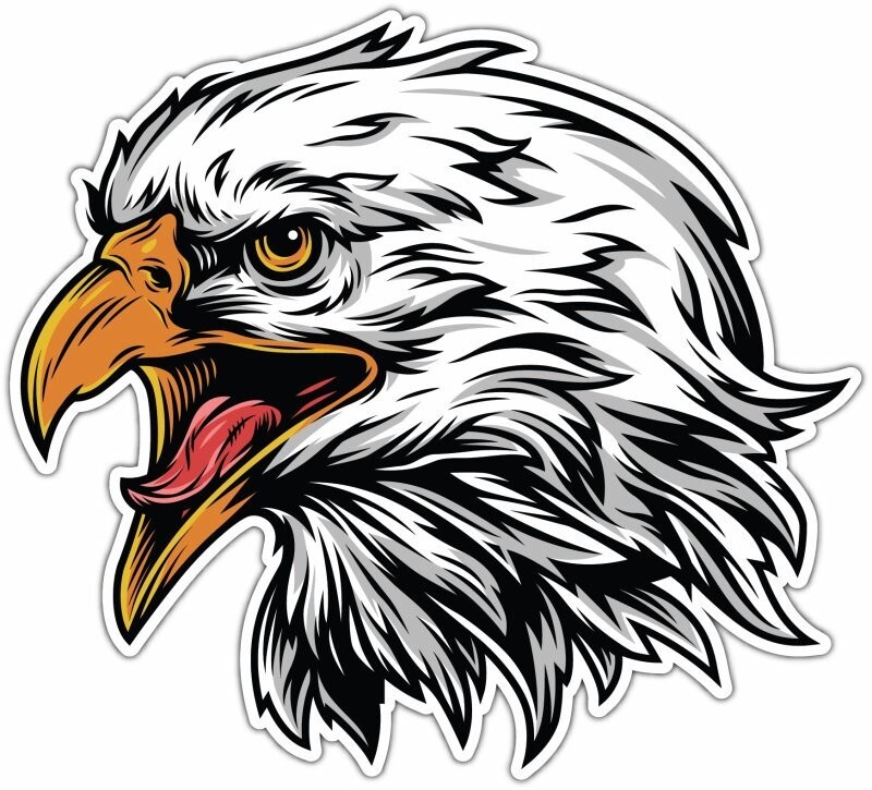 American Eagle Car Decals Bald Eagle With American Flag In The Wings,