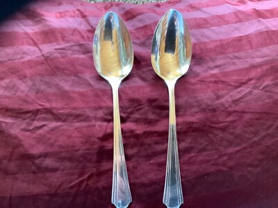 Set of 2 Carlton Silver Plate Serving Spoons | eBay