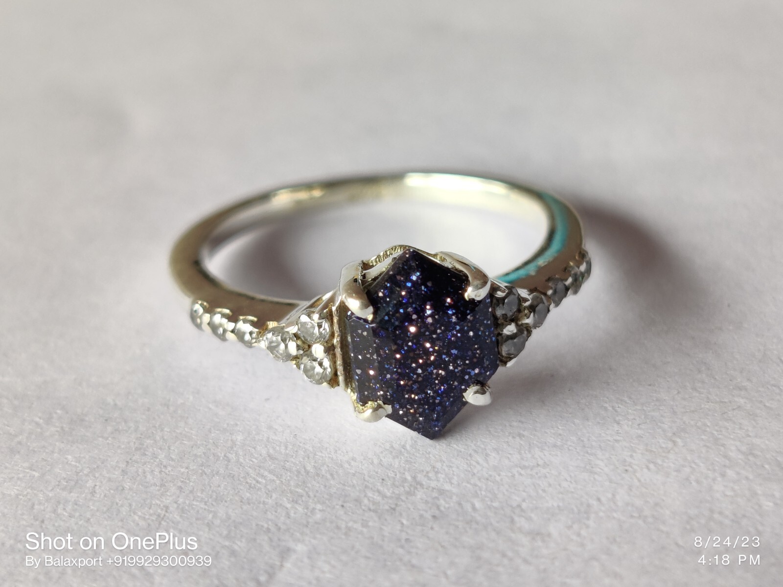 natural sandstone ring, silver ring, minimalist gemstone ring, gift for ...