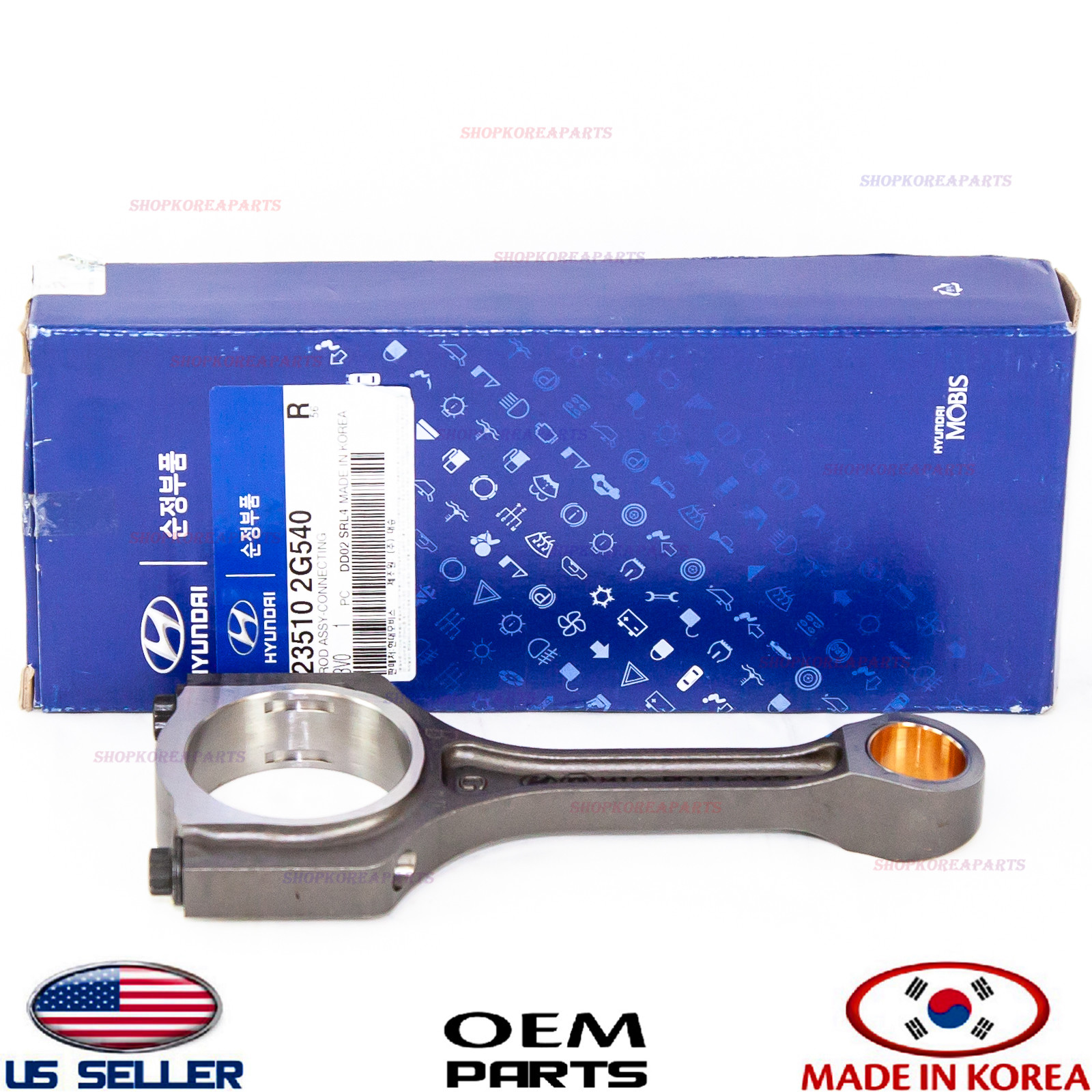 Genuine Connecting Rod Assy ⭐OEM⭐Sonata Optima Sorento Santa Fe 2.4L ...