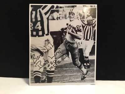 NFL Green Bay Packers BOB LONG #80 Autographed 8X10 B&W Photo (VV2) | eBay