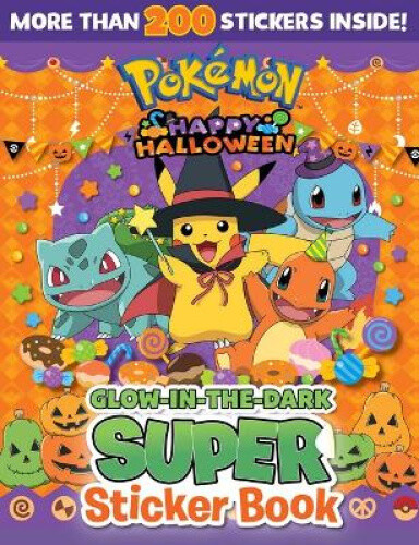 Pokemon Happy Halloween: Glow-in-the-Dark Super Sticker Book ...