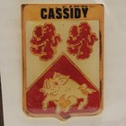 Cassidy Irish Surname Family Crest Coat of Arms Boar & Lions Hat Lapel ...