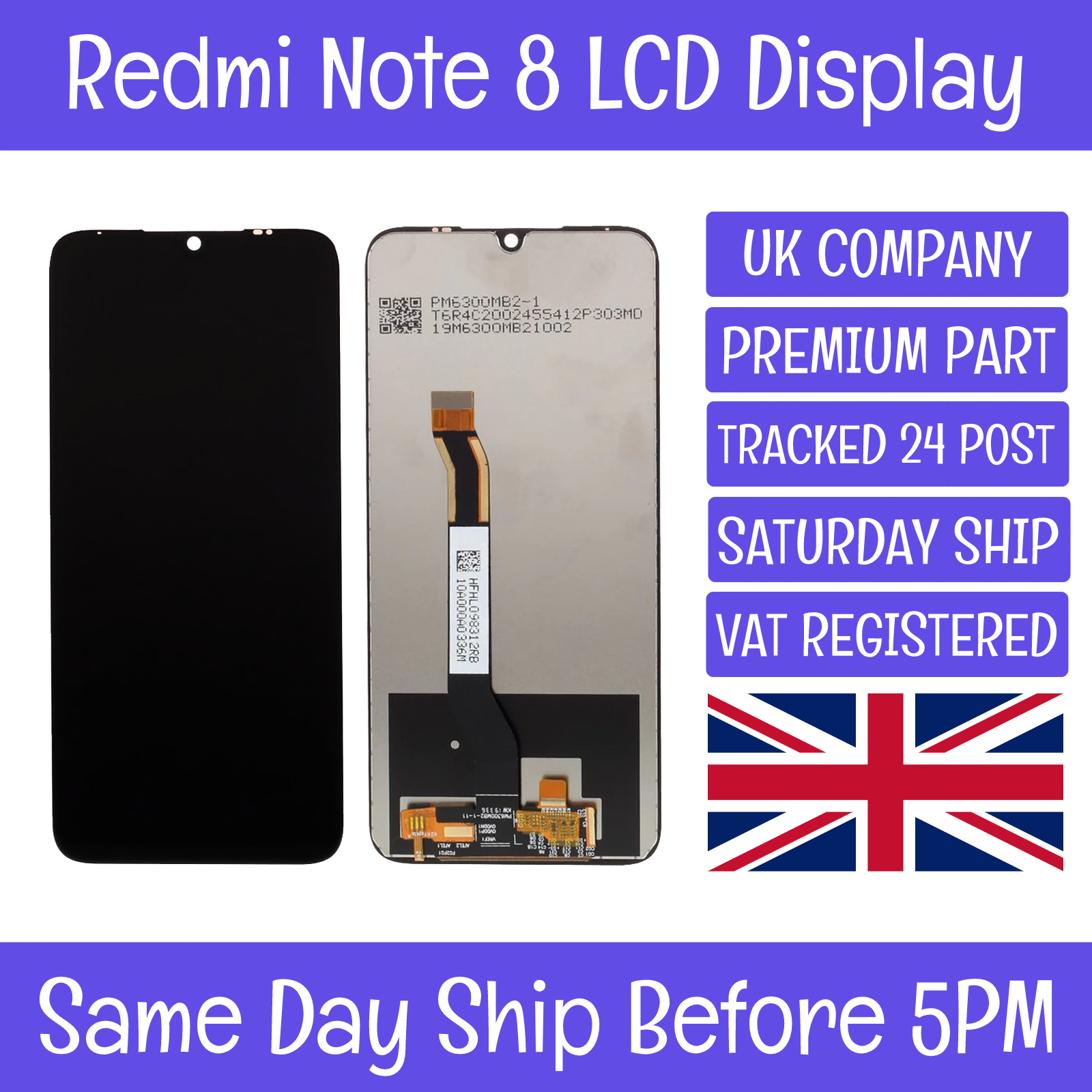 Xiaomi Redmi Note 8 M1908C3JH M1908C3JG LCD Display Screen Touch ...