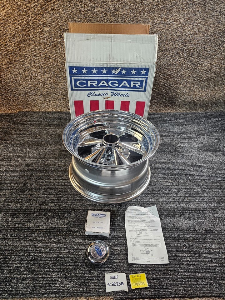 (QTY 1) Cragar S/S Chrome 362 Wheel Rim 15x8 5x114.3 -6mm 61C581242 | eBay