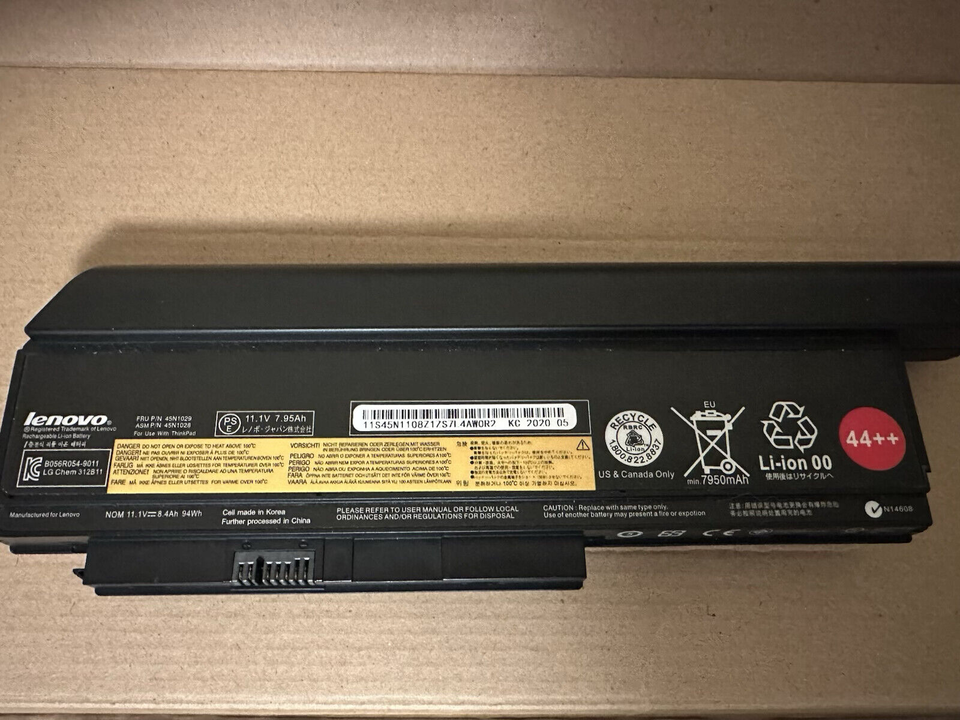 Genuine OEM 44++ 9 Cell X230 X220 Battery For Lenovo ThinkPad X230i ...