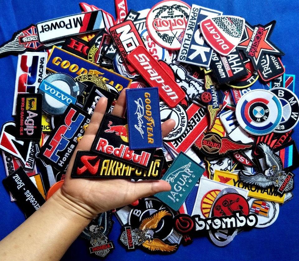 Random/Sew Iron On Patch/Motorcycle/Car Auto Biker/Patch Lot Set 30 Pcs ...
