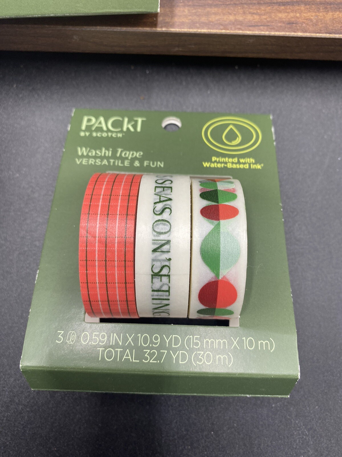 Packet by Scotch Christmas Holiday Designs Washi Tape(lot of 13)+paper ...