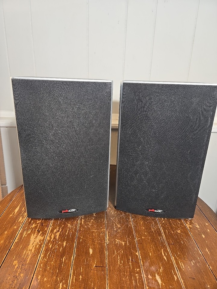 Polk Audio Monitor 30 Bookshelf Speakers (Pair) in Silver/Black Tested ...