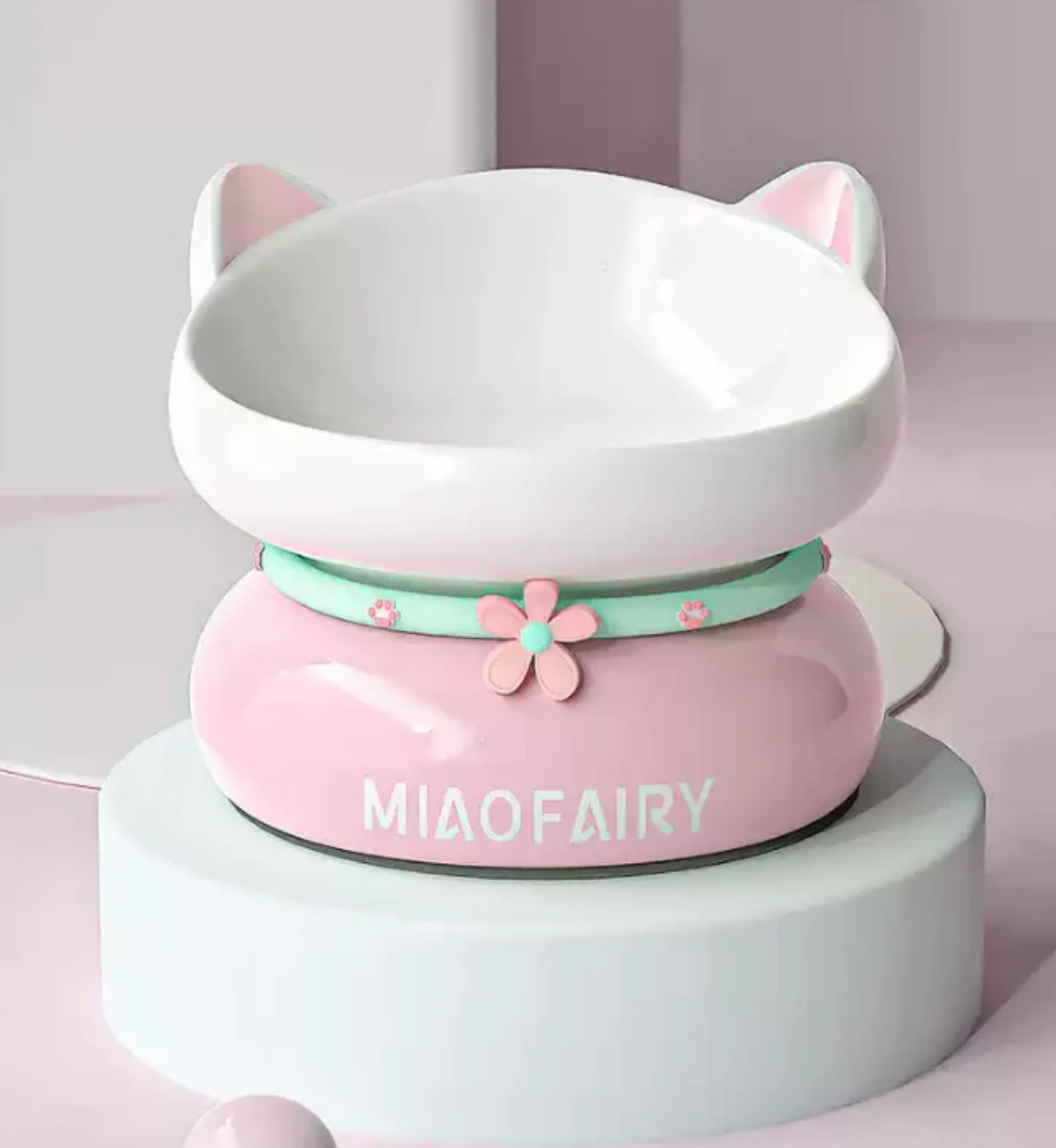 MIAOFAIRY Cat Bowl Pink Color Durable Practical Easy Daily Use Food Water NEW | eBay