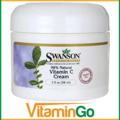 Vitamin C CREAM, 98% Natural - 2 fl oz (59 ml) SWANSON Cream | eBay