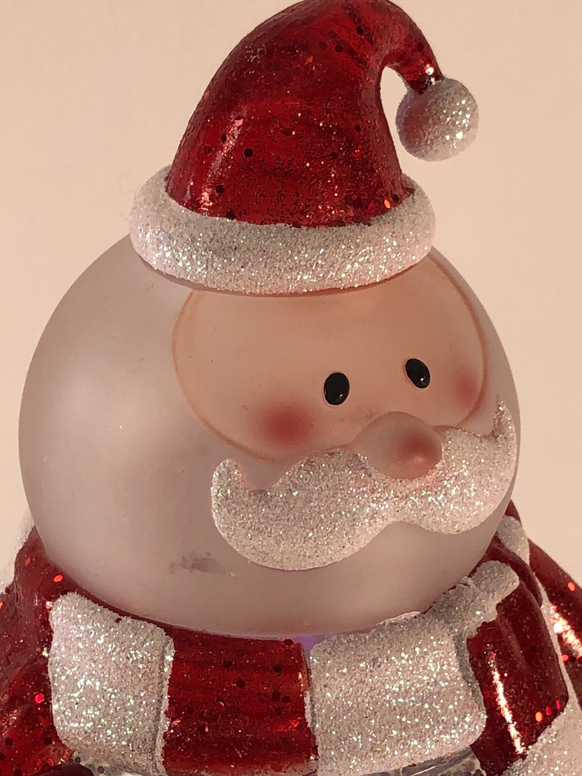 2011 Hallmark Santa Claus Snow Globe Happy Holidays Christmas Light ...