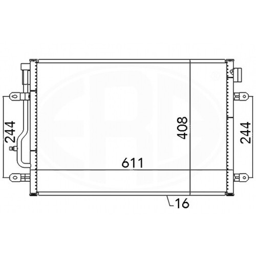 Condenser CG466G 8880400257 482001N 8E0 260 403 D 8FC351343361 35465 ...