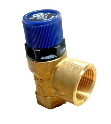 SYR 3/4" x 1/2" 6 Bar Pressure Relief Valve for Potable Water Systems ...
